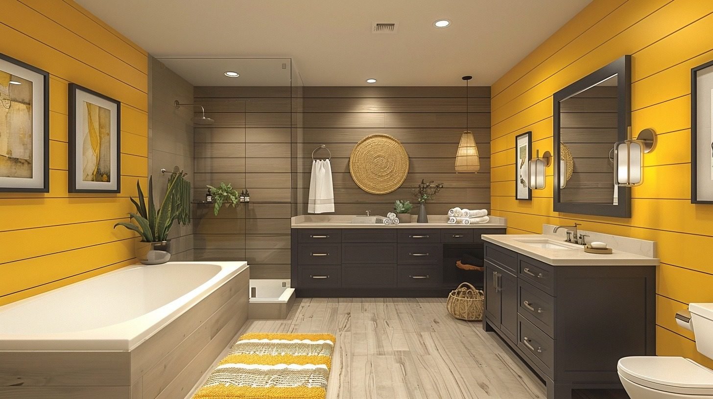 29 Sunny Yellow Bathroom Decor Ideas To Brighten Your Space - Courtneys ...