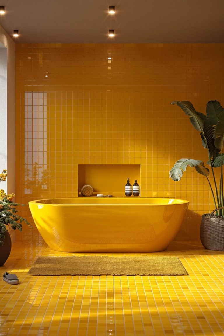 29 Sunny Yellow Bathroom Decor Ideas To Brighten Your Space - Courtneys ...