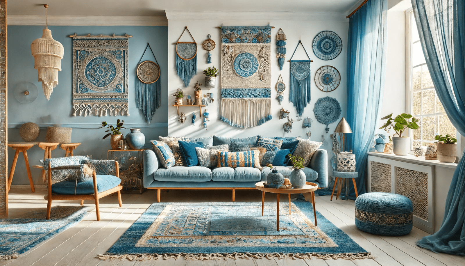 29 Blue Boho Interior Ideas For A Serene And Stylish Space - Courtneys ...
