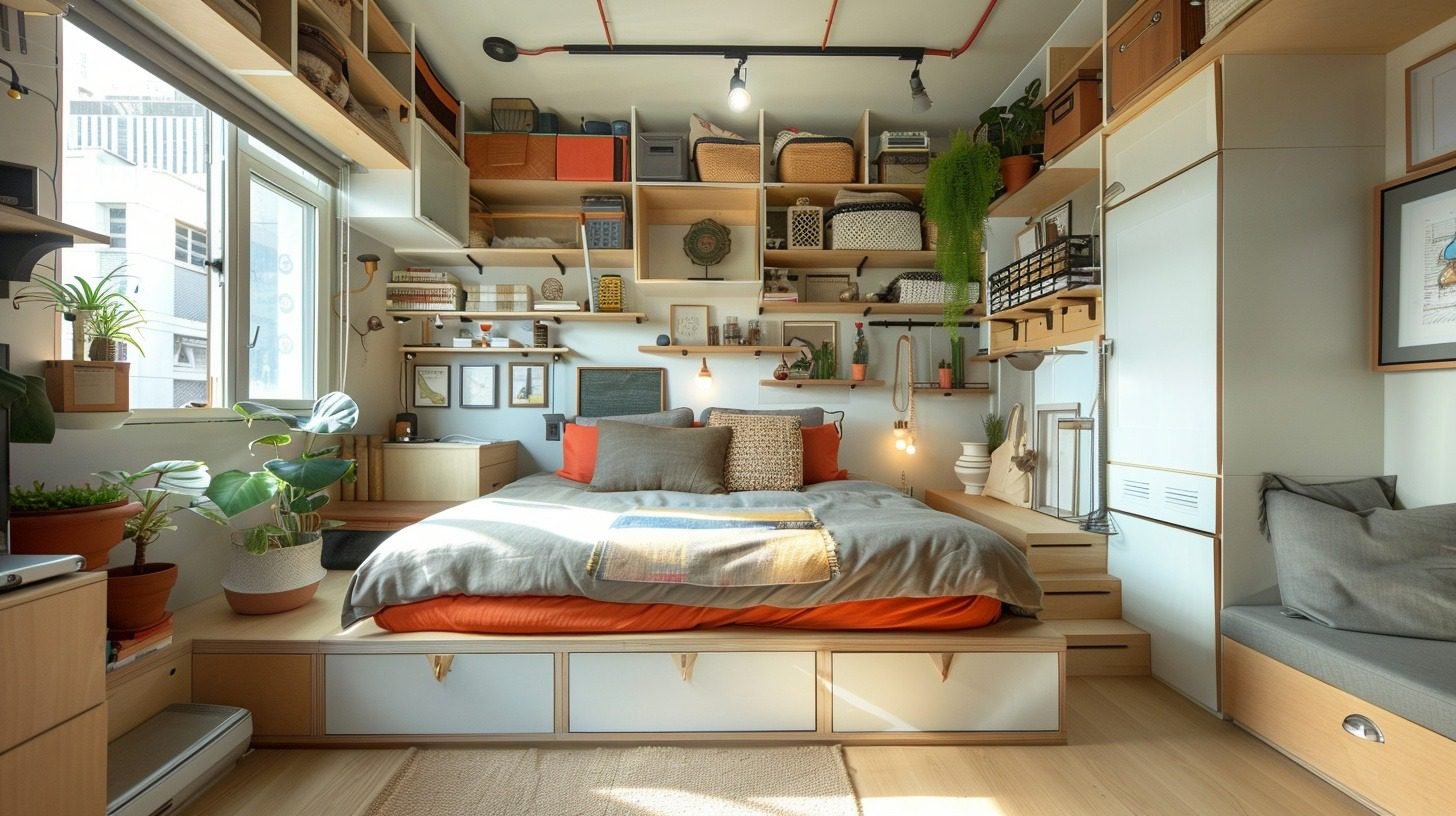 29 Tiny Bedroom Apartment Ideas To Maximize Your Space - Courtneys World
