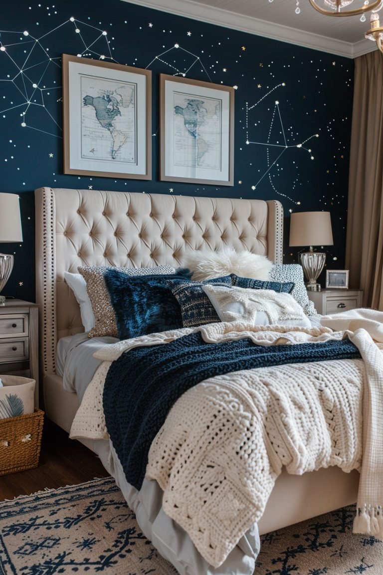 29 Celestial Bedroom Decor Ideas To Make Your Room Shine - Courtneys World