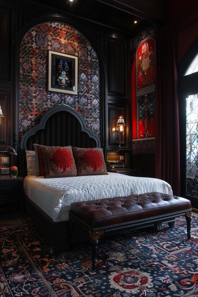 29 Gothic Bedroom Ideas To Create A Dramatic Atmosphere - Courtneys World