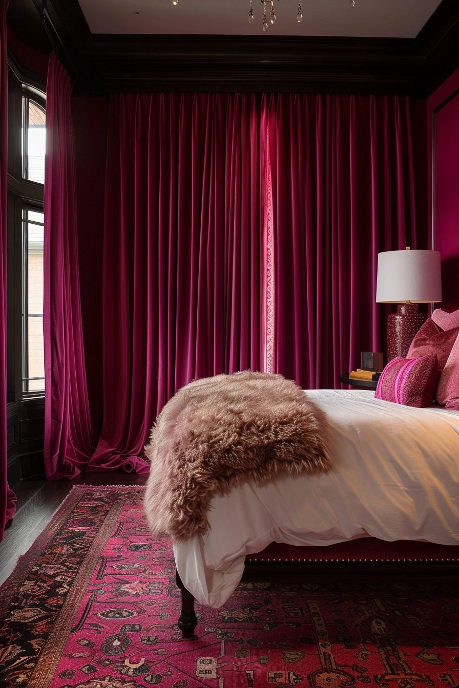 29 Curtains For Pink Bedroom Ideas To Add A Pop Of Color - Courtneys World