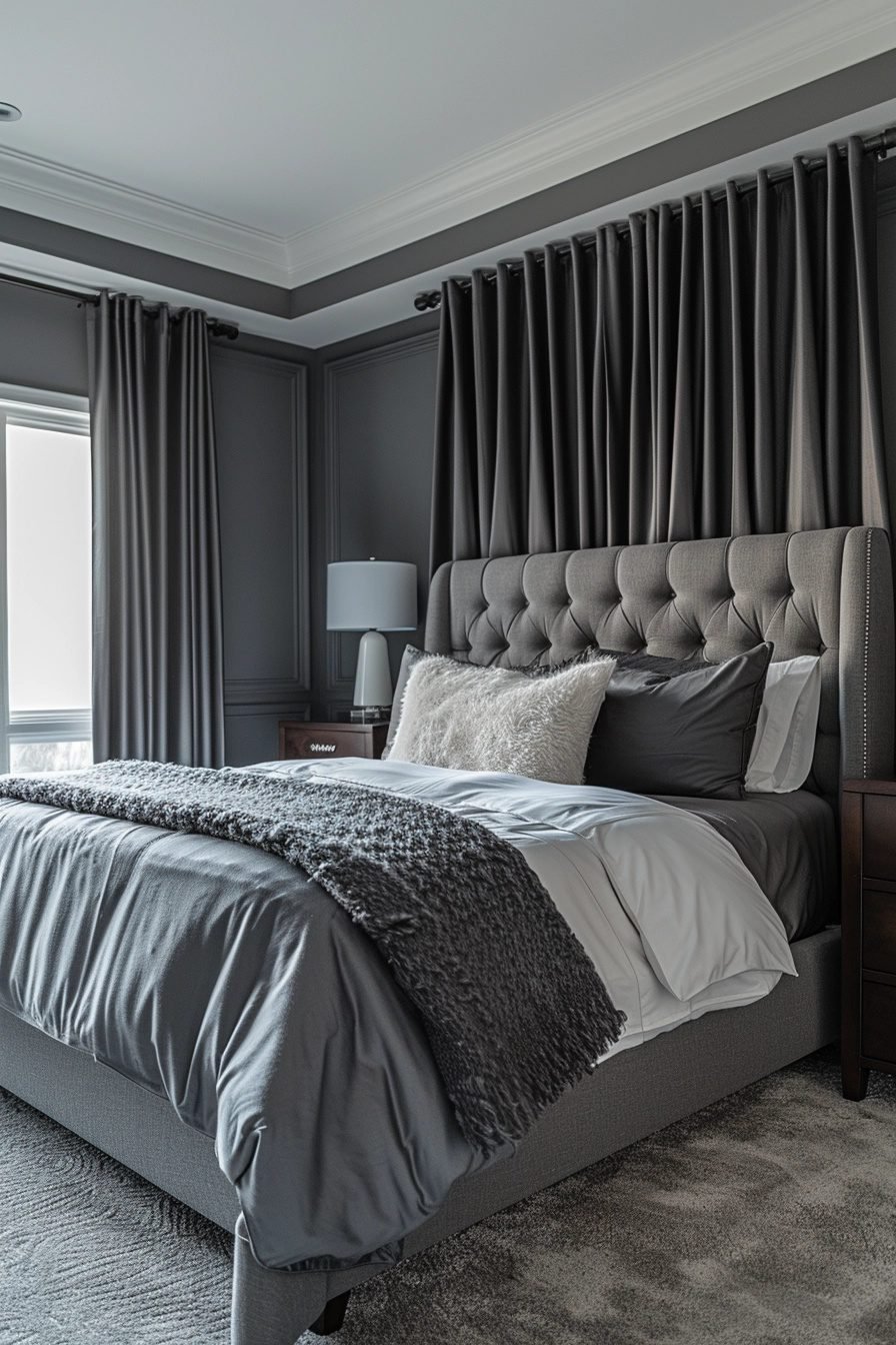 29 Curtains For Bedroom Grey Ideas For A Chic And Modern Look ...