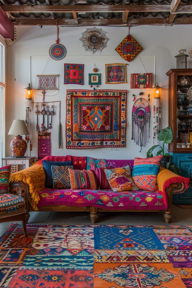 29 Boho Maximalist Living Room Ideas For A Lively Interior - Courtneys ...