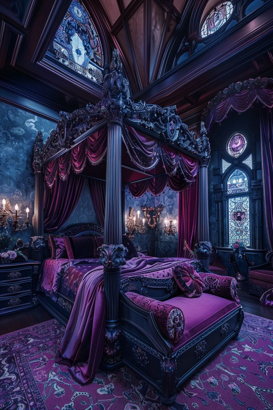 29 Gothic Bedroom Ideas To Create A Dramatic Atmosphere - Courtneys World