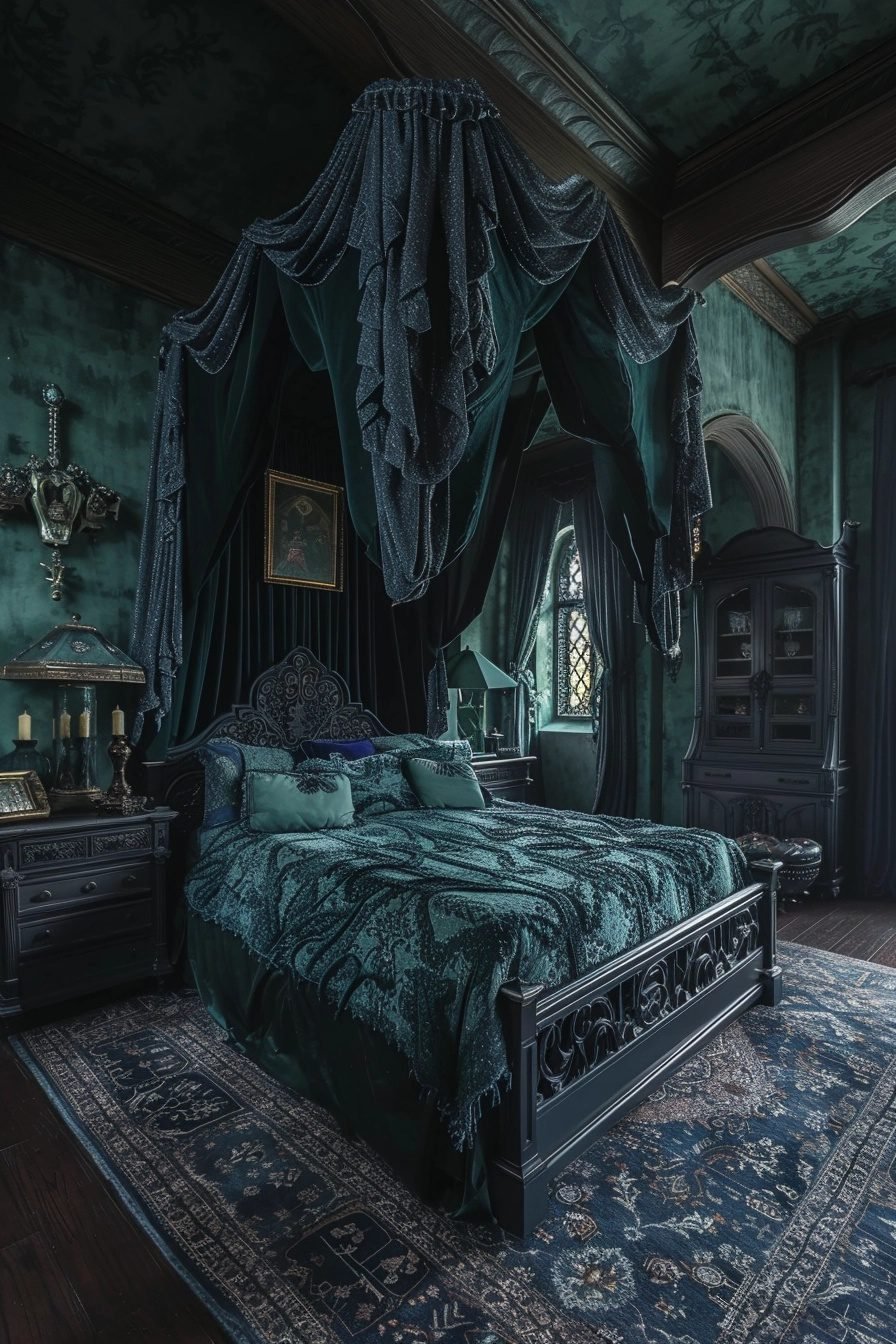 29 Gothic Bedroom Ideas To Create A Dramatic Atmosphere - Courtneys World