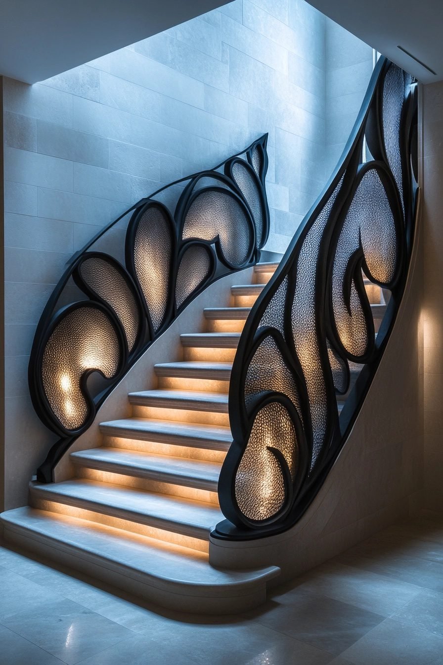 29 Staircase Railing Ideas To Enhance Your Home's Aesthetic - Courtneys ...