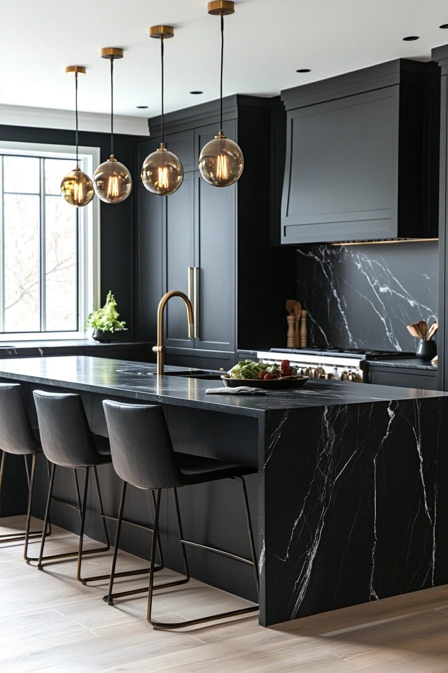 29 Black Modern Kitchen Ideas For A Bold And Sophisticated Look ...