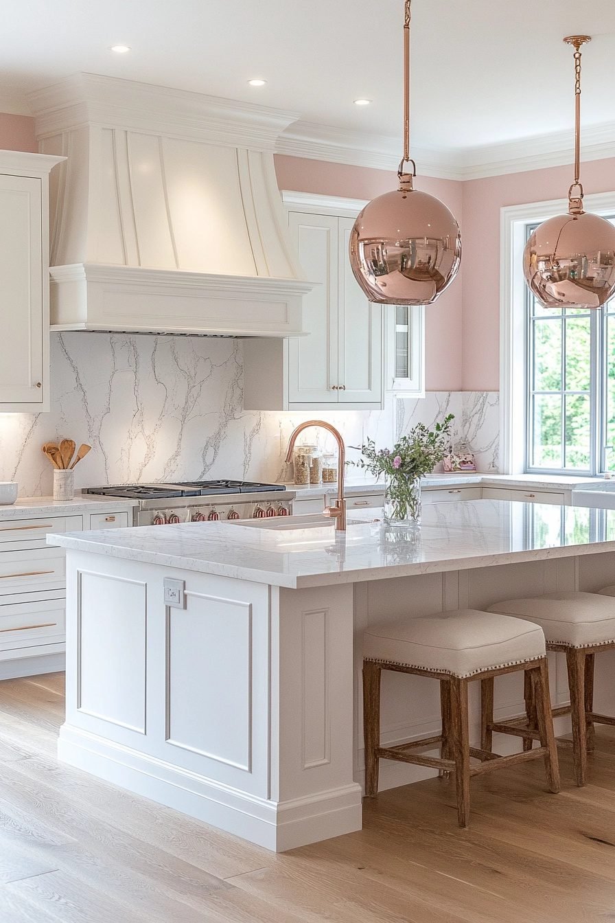 29 Pink Kitchen Ideas To Brighten Up Your Cooking Area - Courtneys World