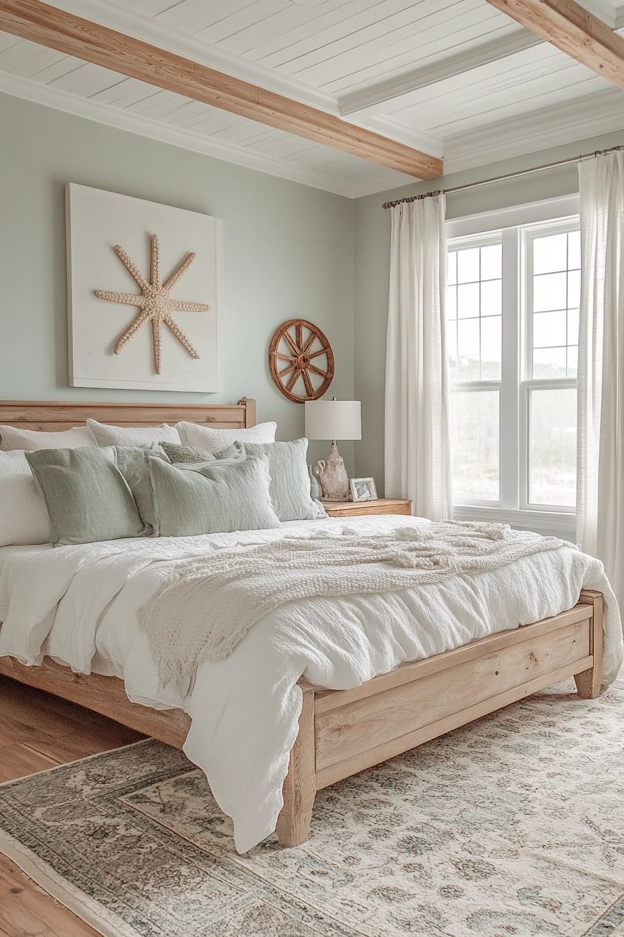 29 Coastal Farmhouse Bedroom Ideas For A Cozy Coastal Retreat ...