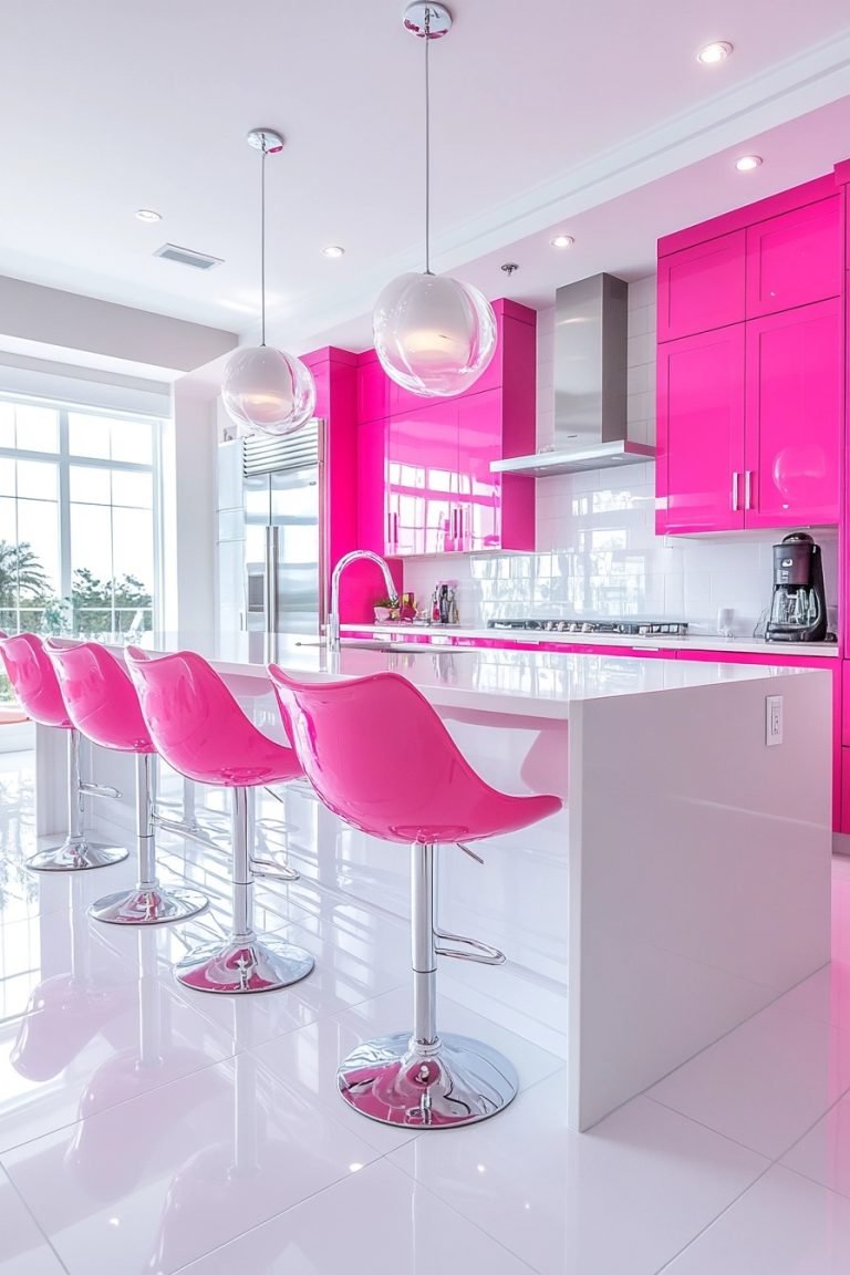 29 Pink Kitchen Ideas To Brighten Up Your Cooking Area - Courtneys World