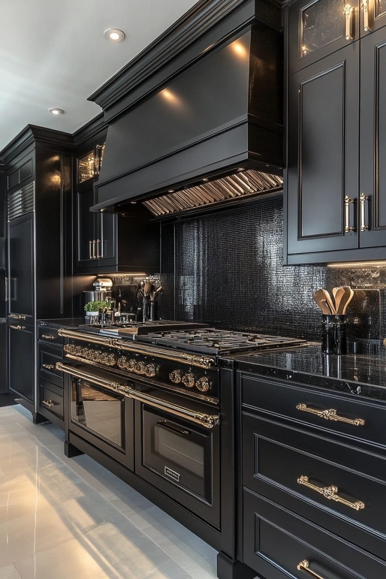 29 Black Modern Kitchen Ideas For A Bold And Sophisticated Look ...