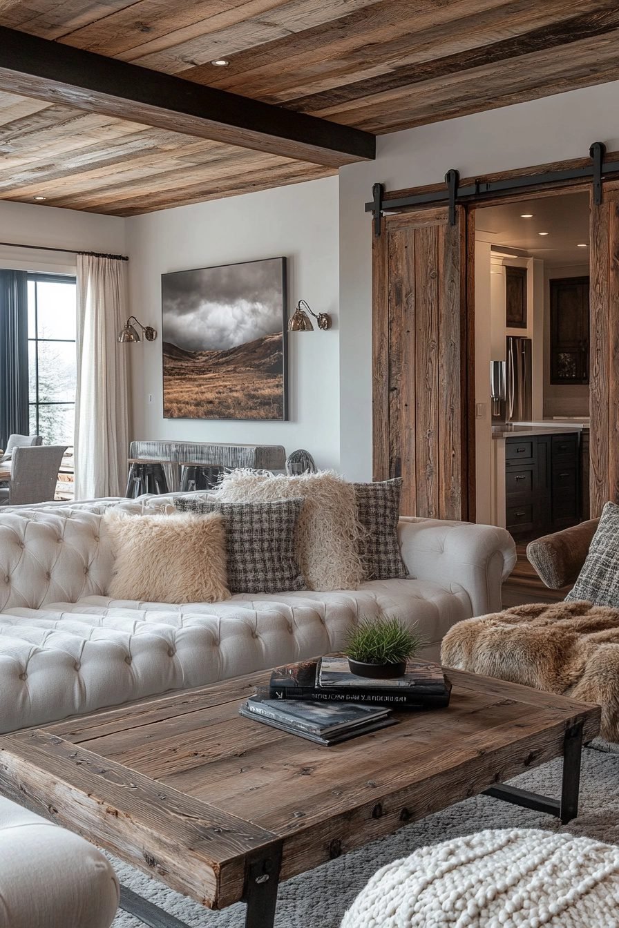 29 Industrial Farmhouse Living Room Ideas For A Unique Touch ...
