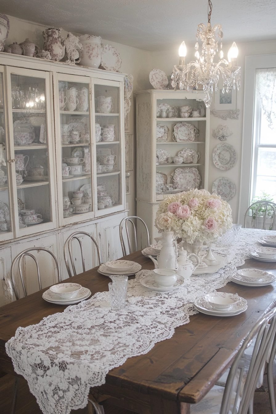 29 Shabby Chic Dining Room Ideas For A Cozy Gathering Space - Courtneys ...