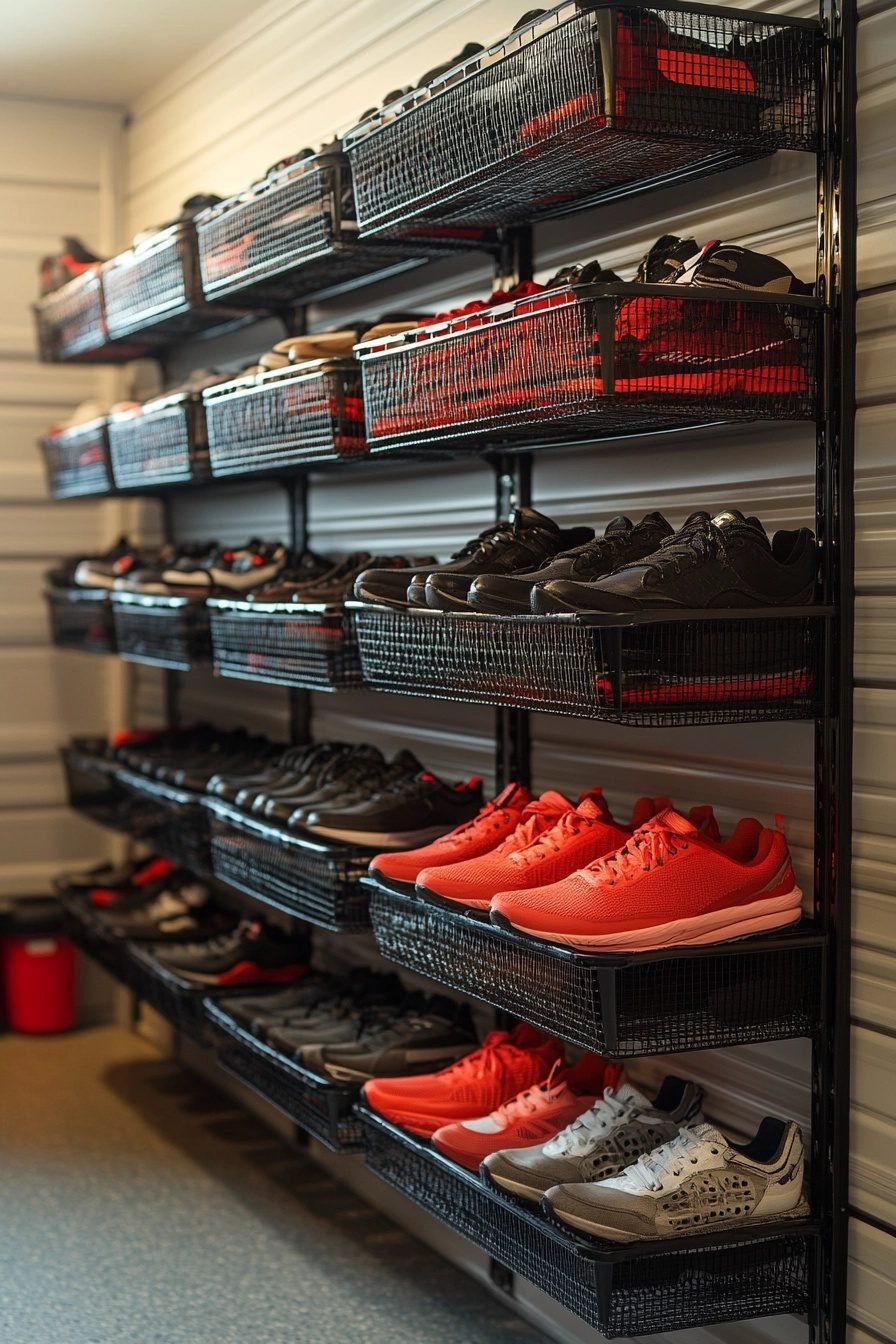 29 Shoe Storage Garage Ideas For A Clutter-Free Space - Courtneys World