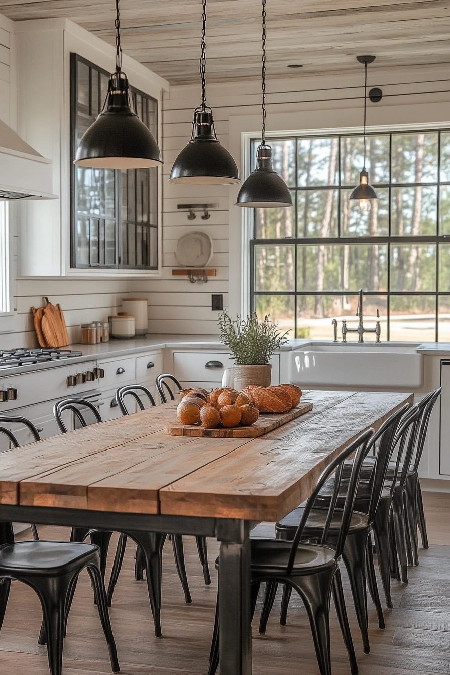 29 Industrial Farmhouse Kitchen Ideas For A Rustic Charm - Courtneys World