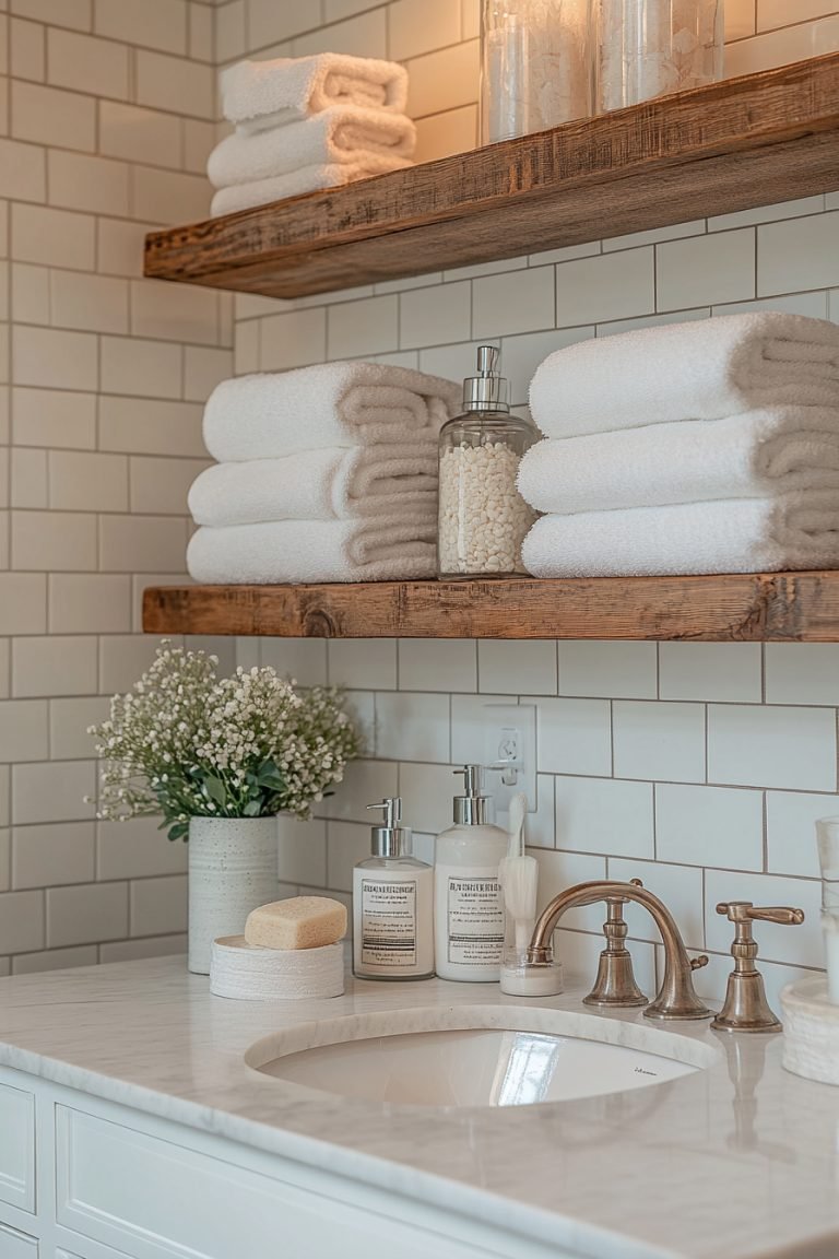 29 Coastal Farmhouse Bathroom Ideas To Create A Serene Oasis ...