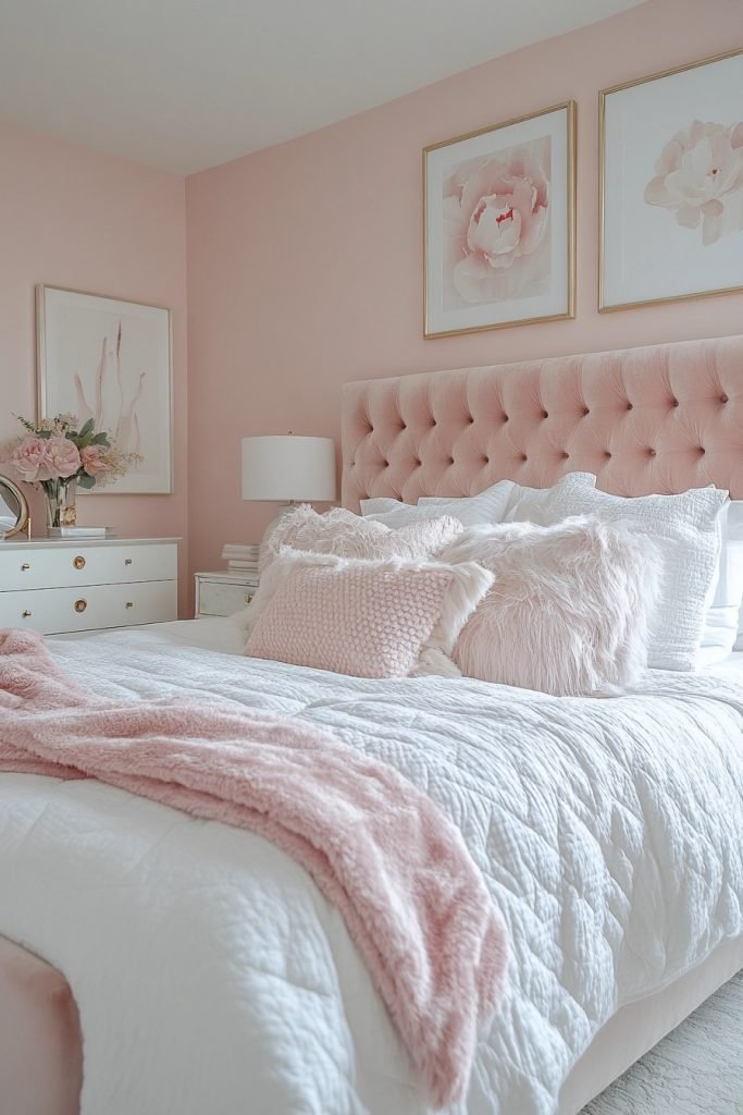 Simple Pink Bedroom 🩷 HappY WeekenD 🩷 . . (Pink Bedroom, Simple