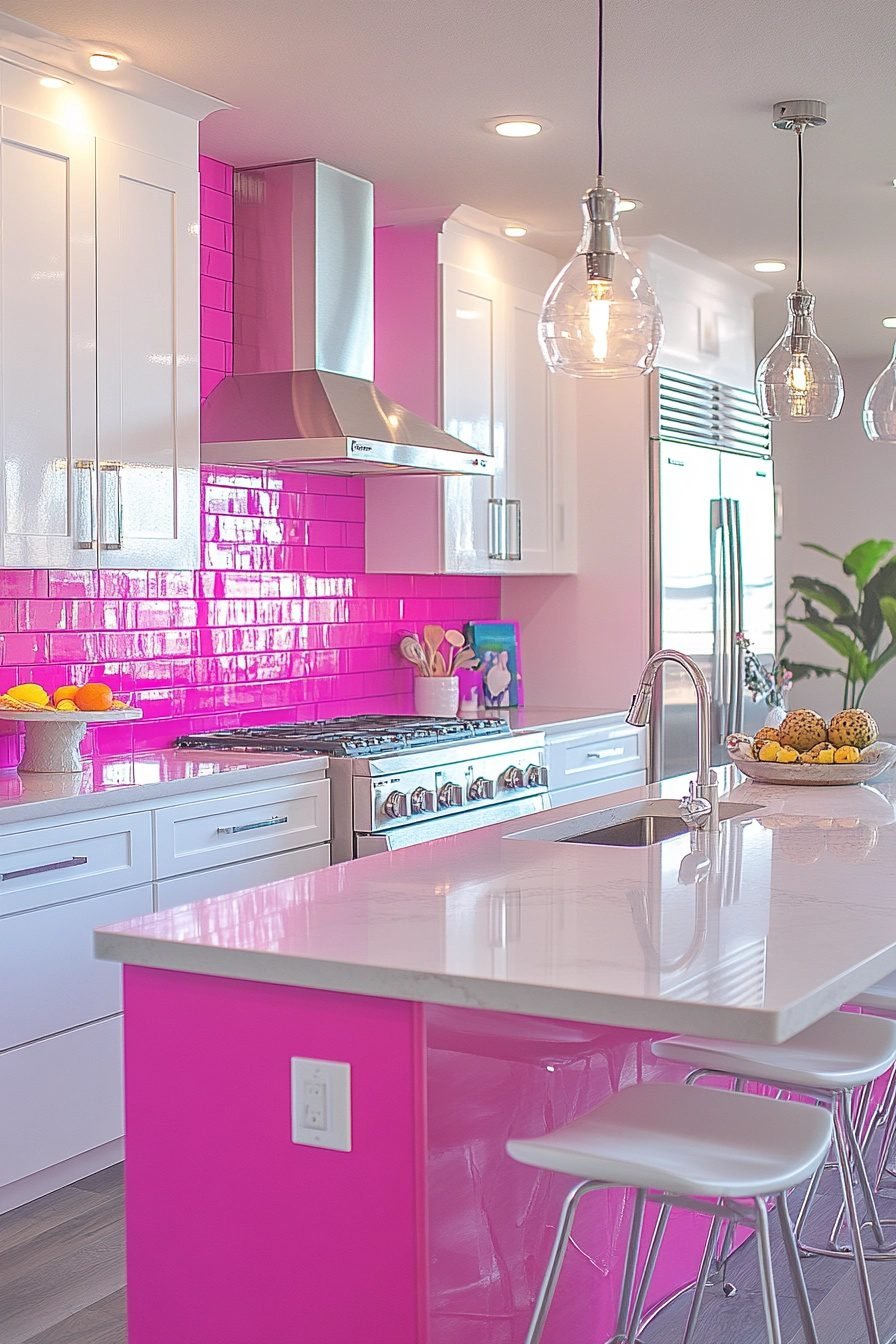 29 Pink Kitchen Ideas To Brighten Up Your Cooking Area - Courtneys World