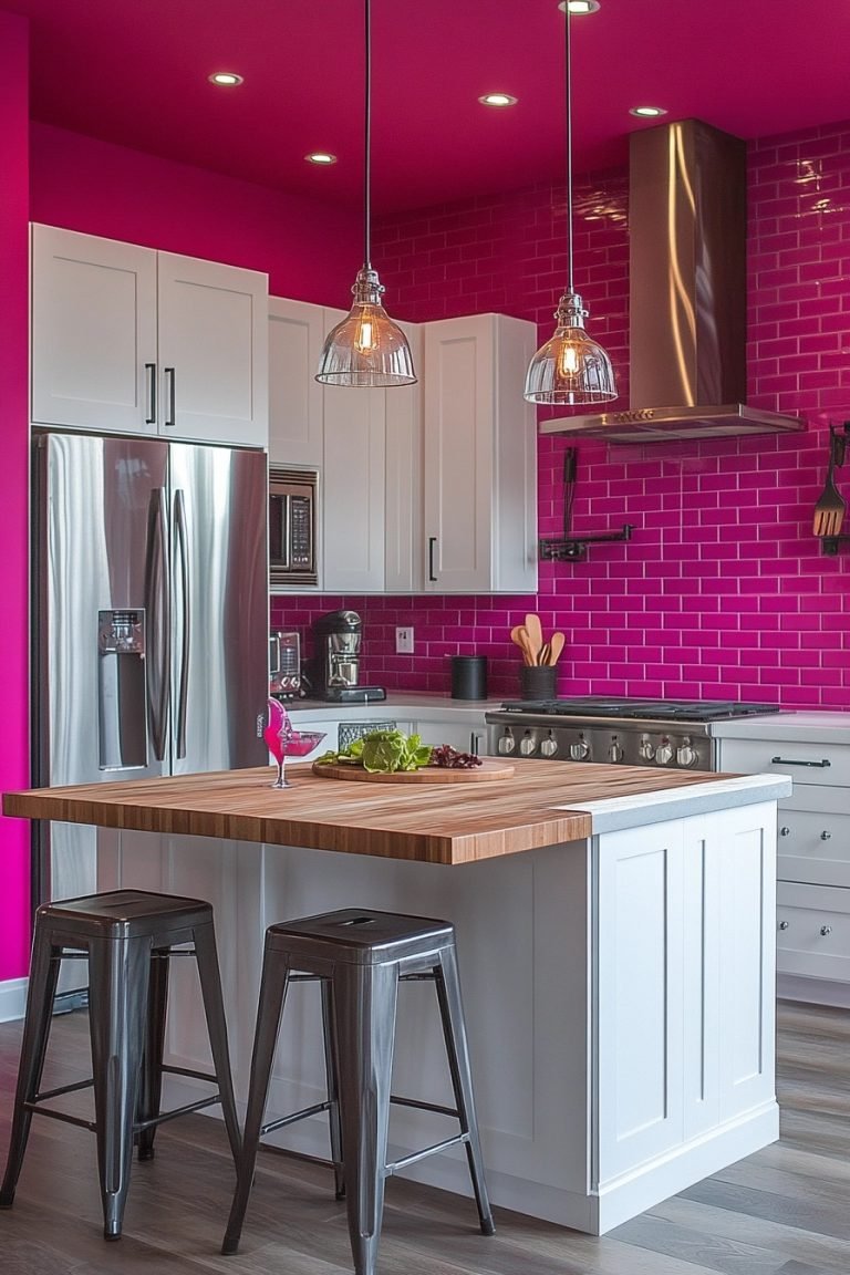 29 Pink Kitchen Ideas To Brighten Up Your Cooking Area - Courtneys World