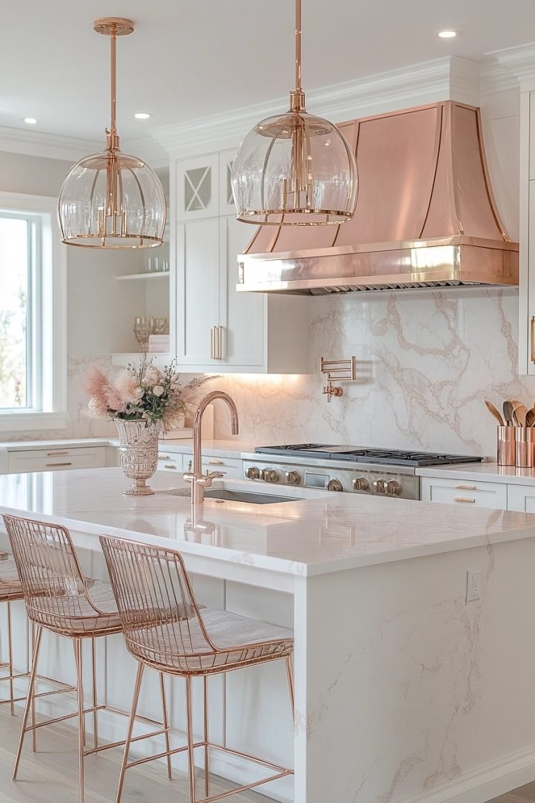 29 Pink Kitchen Ideas To Brighten Up Your Cooking Area - Courtneys World