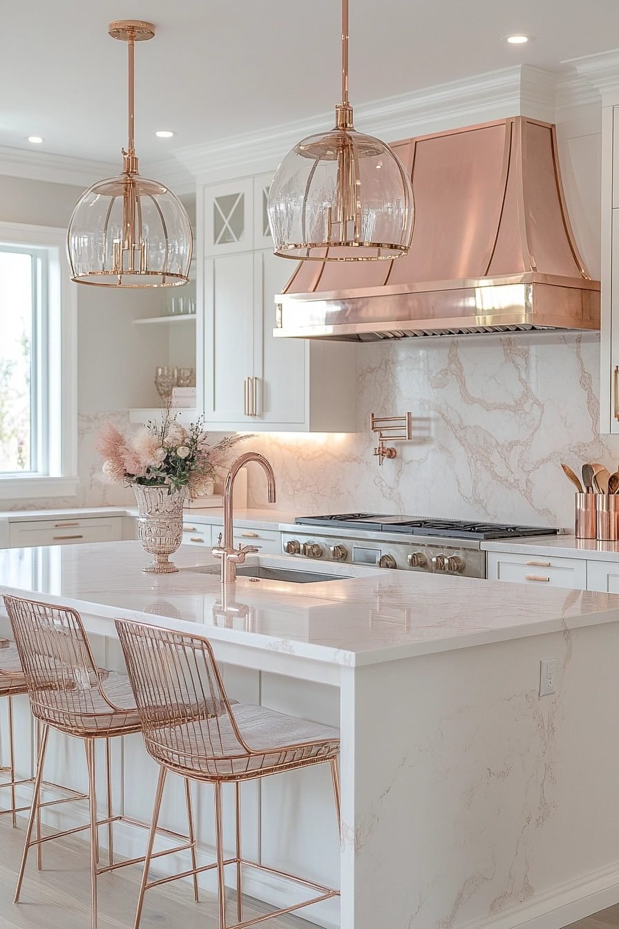 29 Pink Kitchen Ideas To Brighten Up Your Cooking Area - Courtneys World