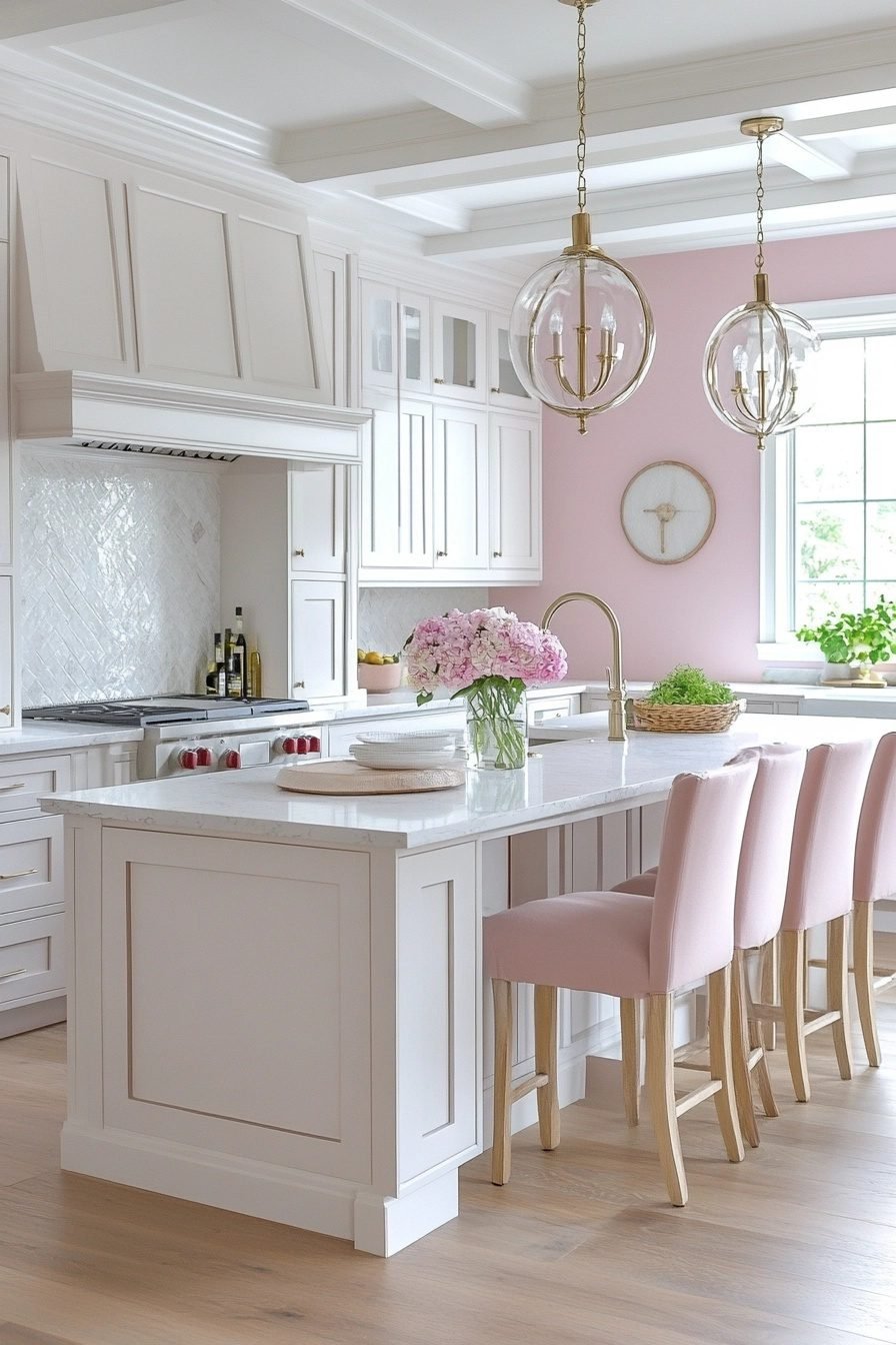 29 Pink Kitchen Ideas To Brighten Up Your Cooking Area - Courtneys World