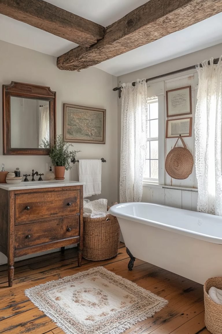 29 Vintage Bathroom Designs That Bring Timeless Elegance - Courtneys World