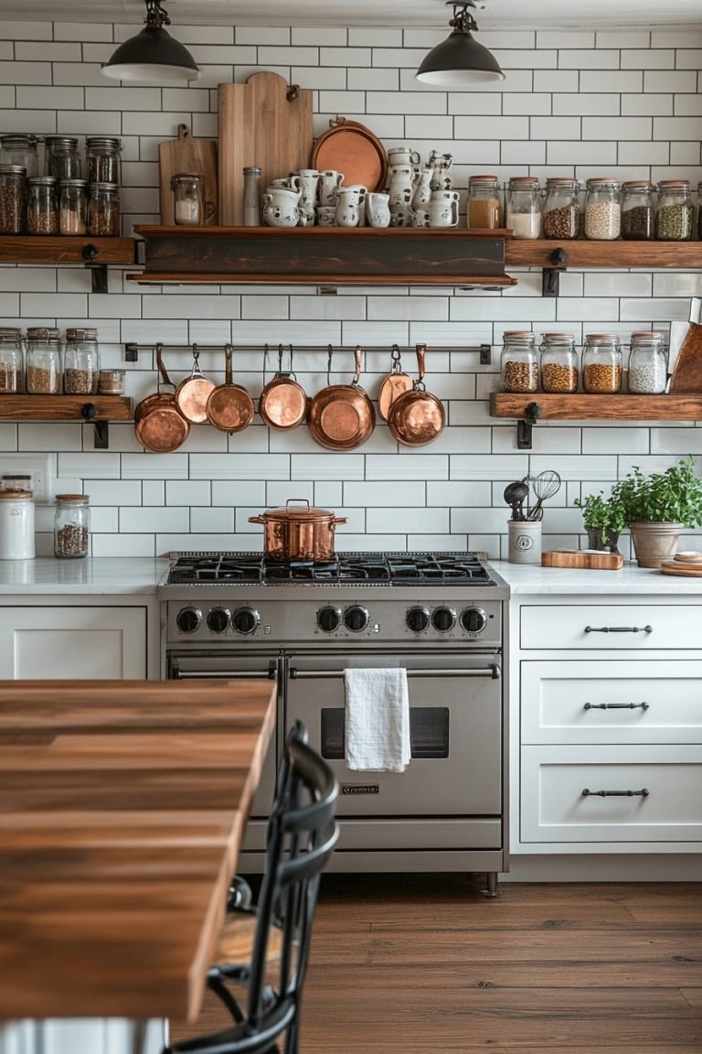 29 Coastal Farmhouse Kitchen Ideas For A Breezy Cooking Space ...