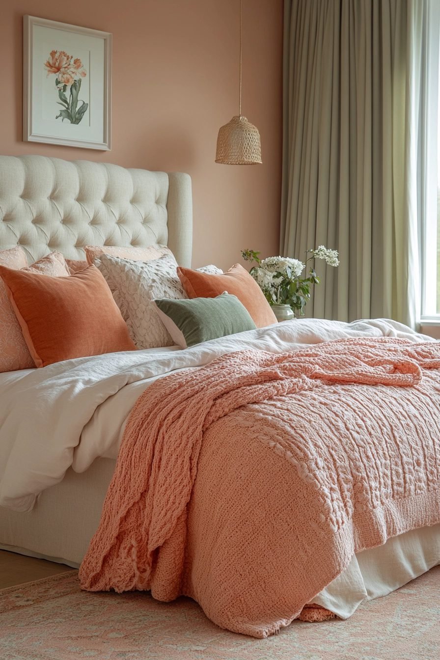29 Sage Green And Peach Bedroom Ideas For A Chic And Tranquil Vibe ...