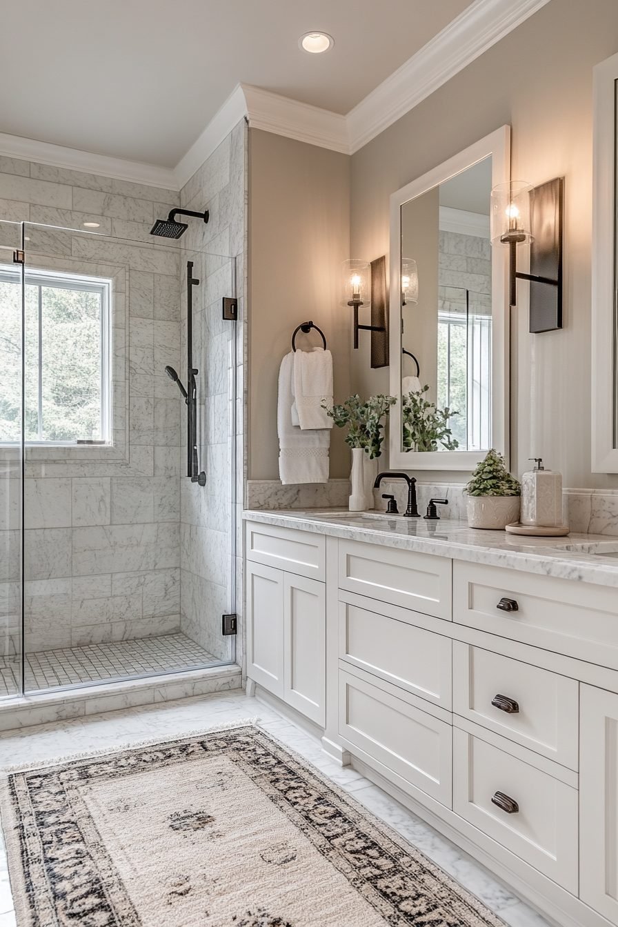 29 Vintage Modern Master Bath Ideas For A Classic And Contemporary Vibe ...