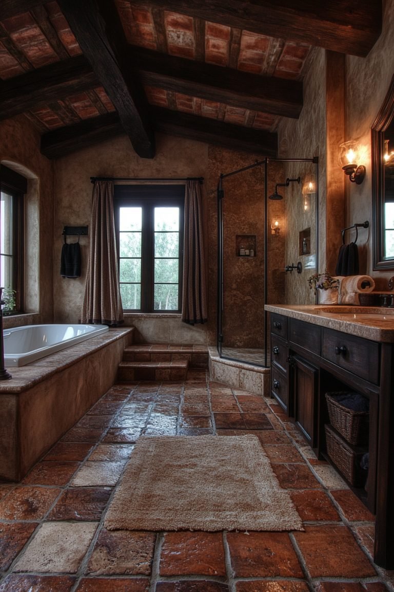 29 Mediterranean Bathroom Ideas For A Stylish Refresh - Courtneys World