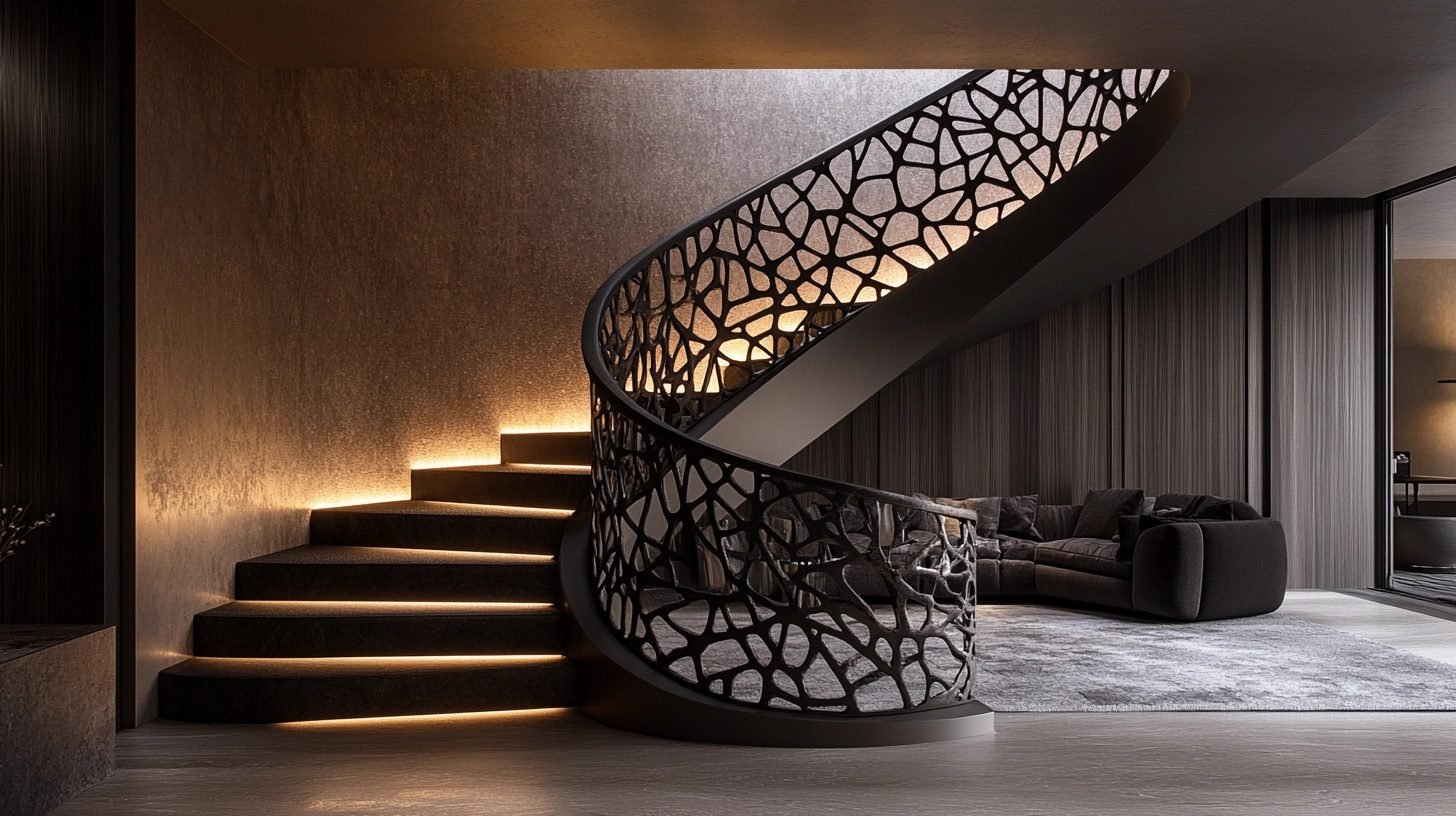 29 Staircase Railing Ideas To Enhance Your Home's Aesthetic - Courtneys ...