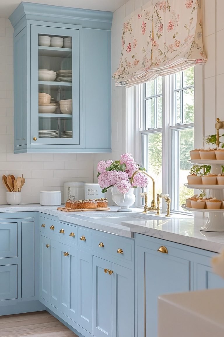 29 Classic Coastal Preppy Kitchen Ideas For A Sophisticated Beach ...