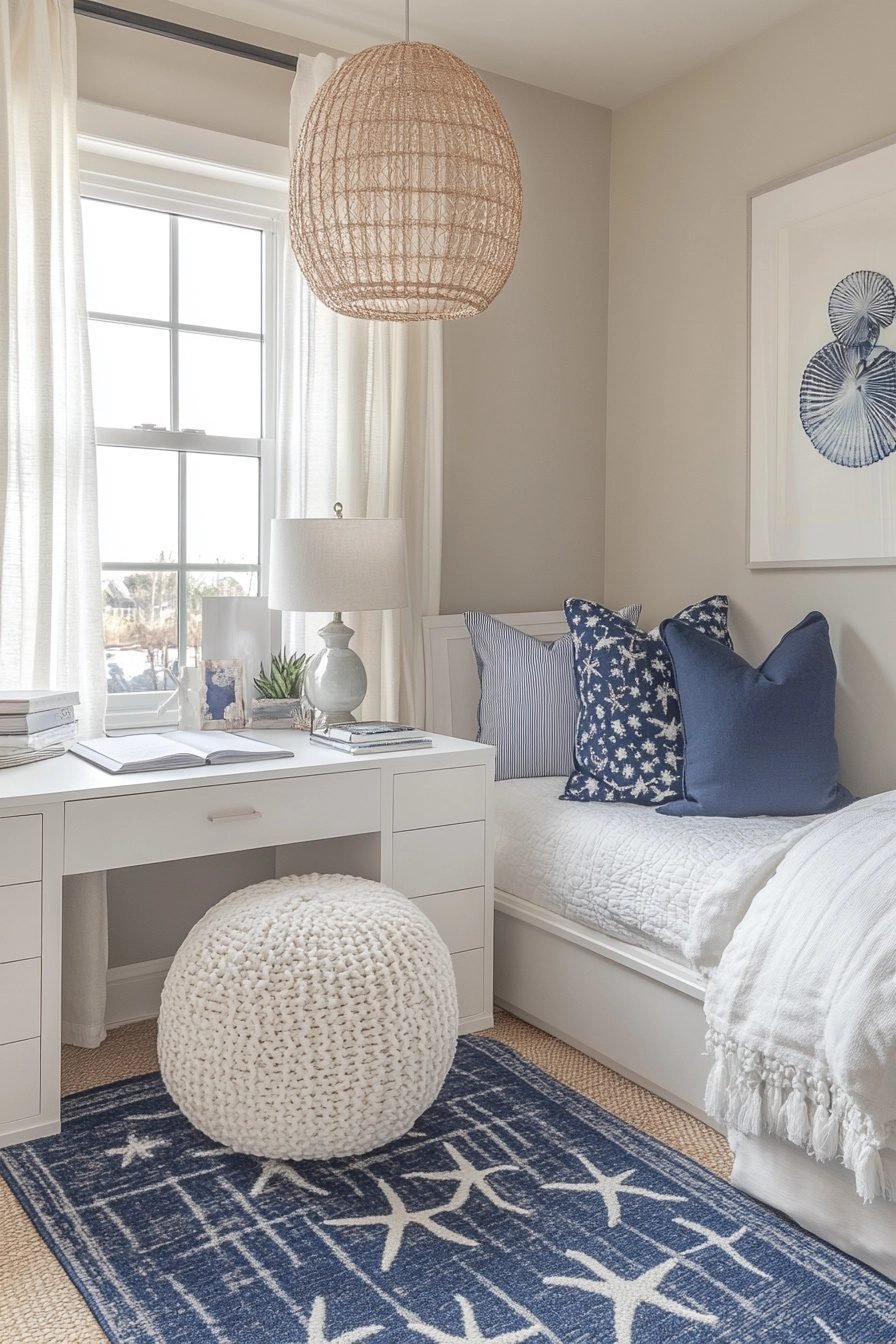 29 Coastal Preppy Dorm Room Ideas To Add Seaside Charm To Your Space ...