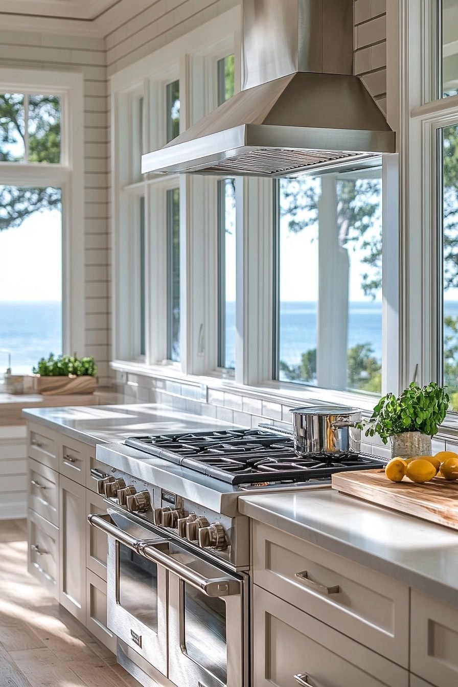 29 Coastal Farmhouse Kitchen Ideas That Capture Seaside Serenity ...