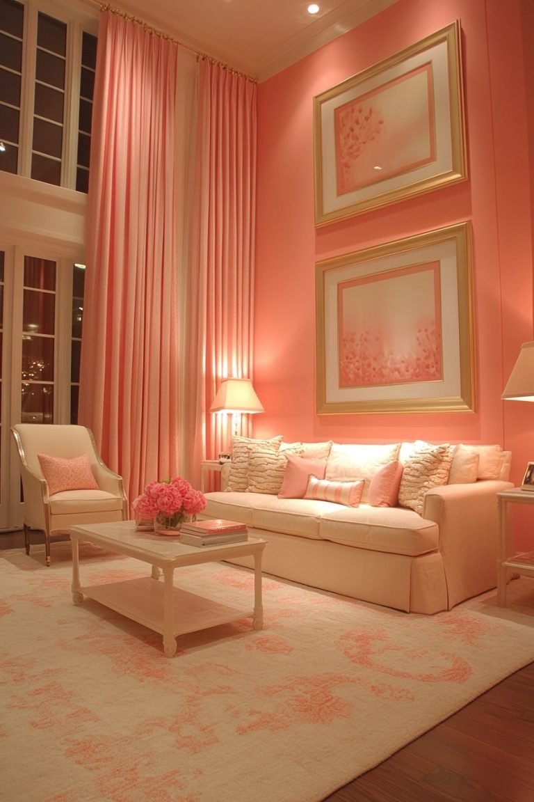 29 Pink Living Room Ideas For A Soft And Feminine Touch - Courtneys World
