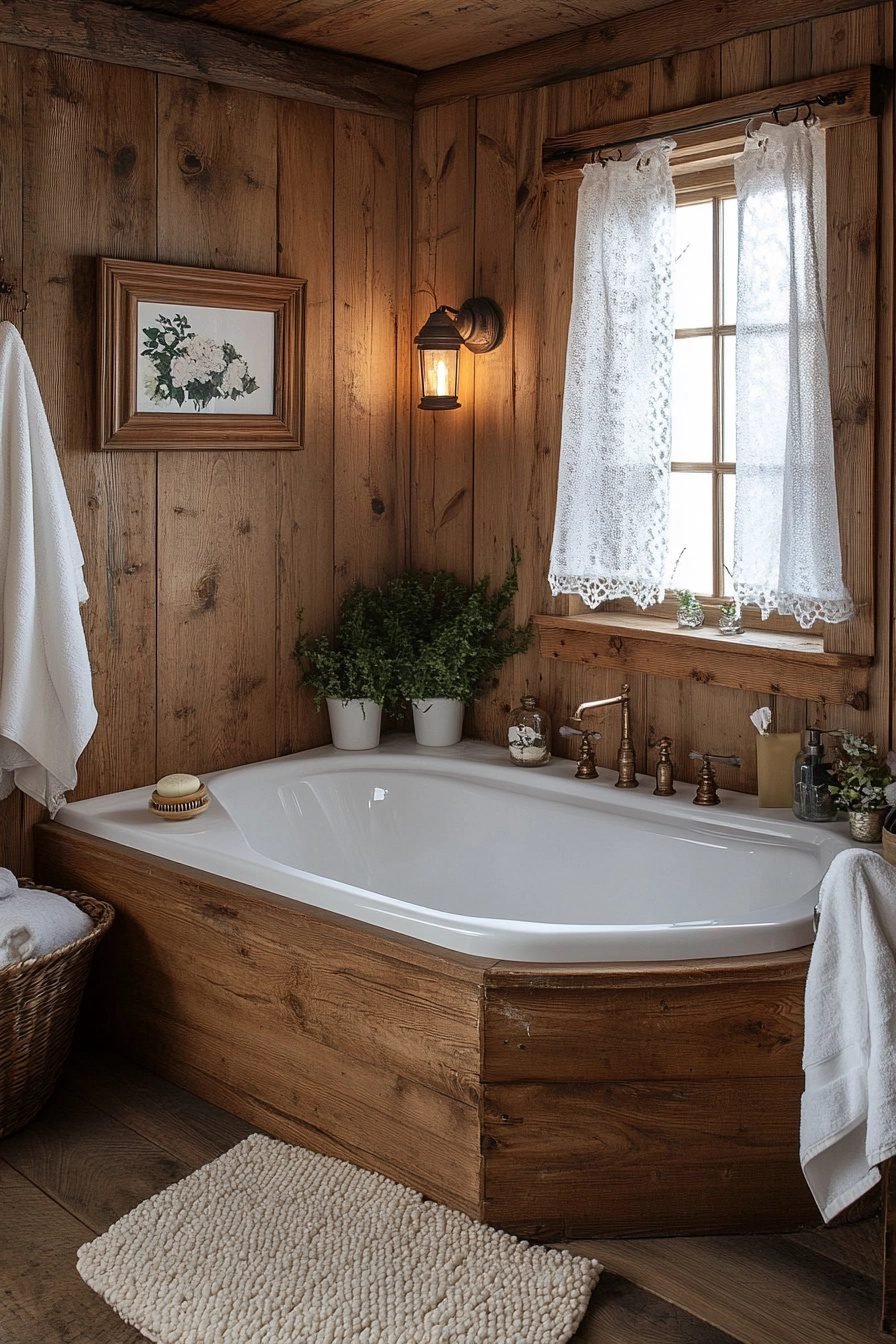 29 Small Log Cabin Interior Bathroom Ideas For A Perfectly Cozy Upgrade ...