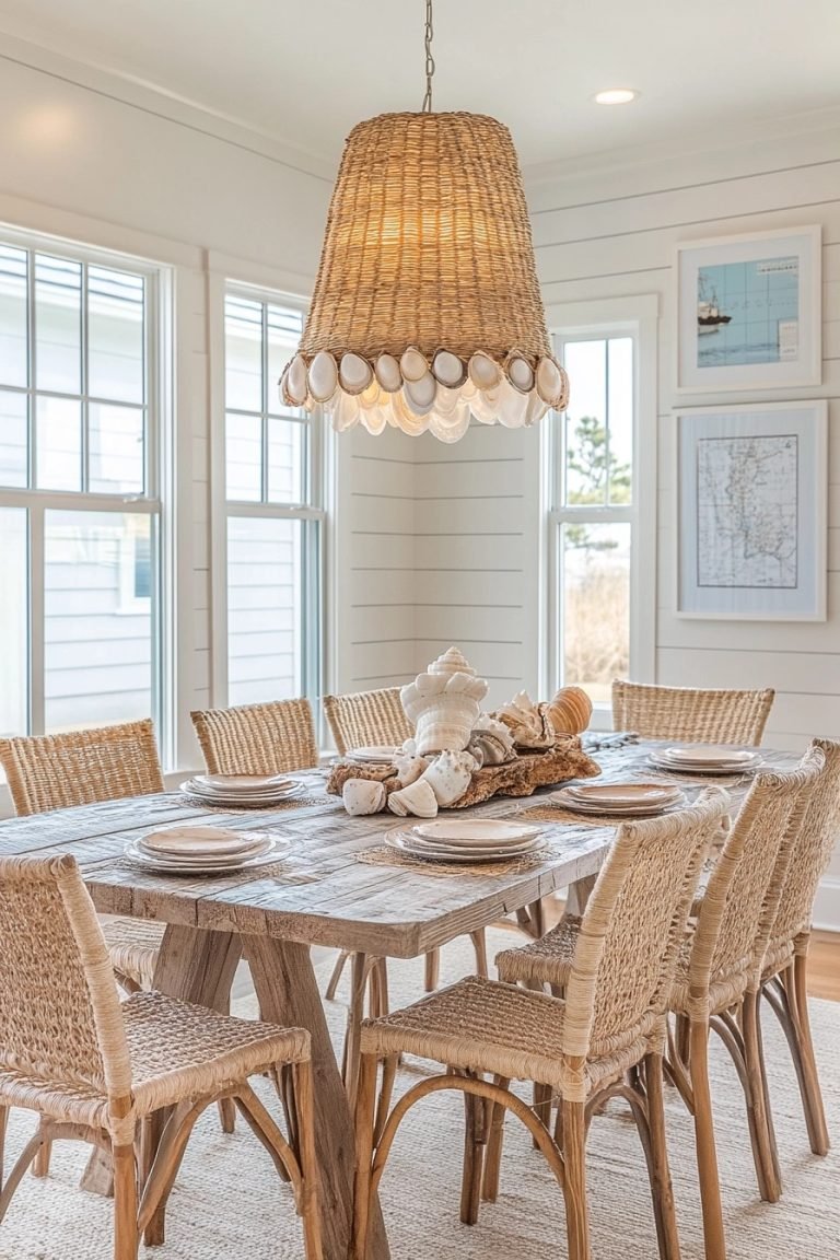 29 Coastal Farmhouse Decor Ideas That Blend Rustic Charm With Oceanic ...