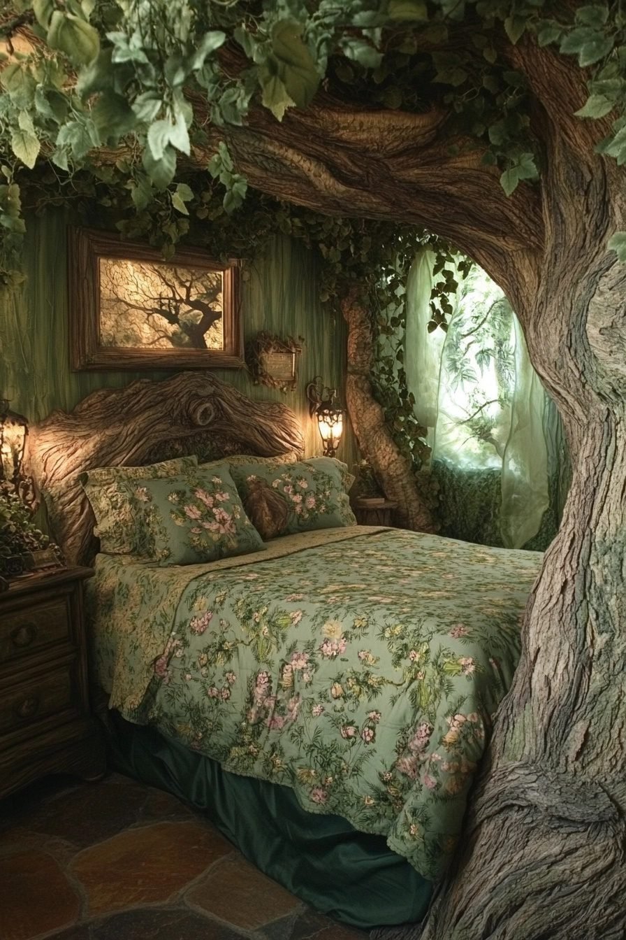 29 Green Fantasy Bedroom Ideas That Mix Dreamy Vibes With Natural ...