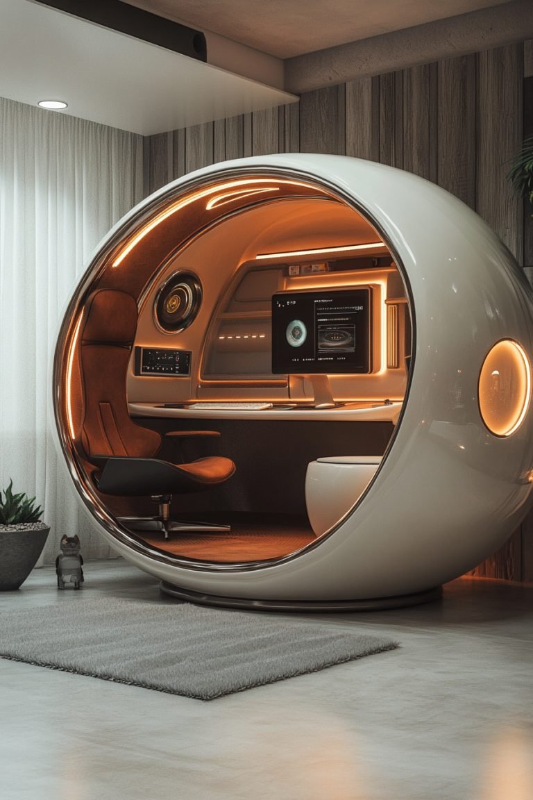 29 Small Cabin Interior Office Ideas For Designing A Small Yet ...