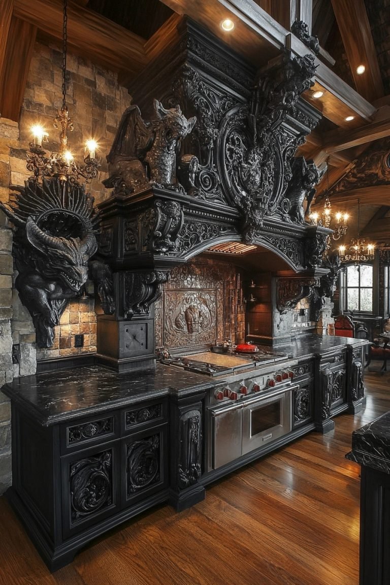 29 Western Gothic Kitchen Ideas For A Unique And Edgy Design ...