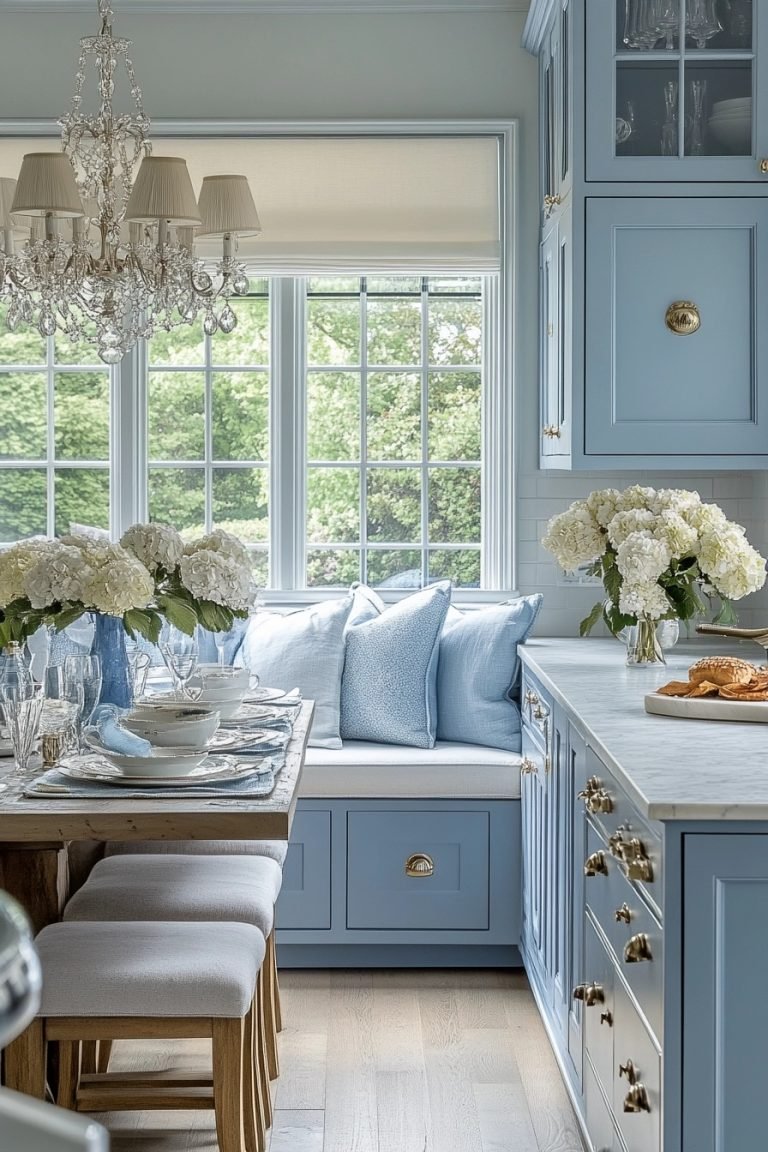 29 Classic Coastal Preppy Kitchen Ideas For A Sophisticated Beach ...
