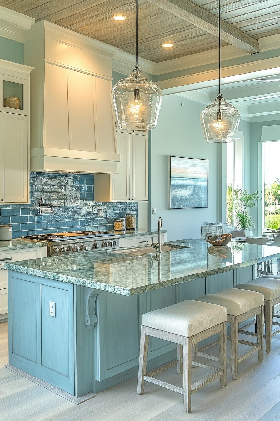 29 Coastal Preppy Kitchen Ideas To Bring The Charm Of The Coast Indoors ...