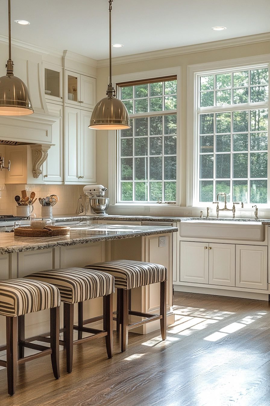 29 Classic Coastal Preppy Kitchen Ideas For A Sophisticated Beach ...