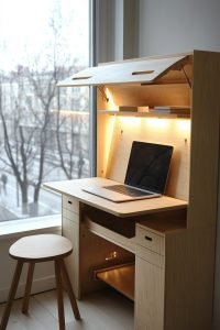 29 Tiny Apartment Home Office Ideas For Ergonomic Small-Space Solutions ...