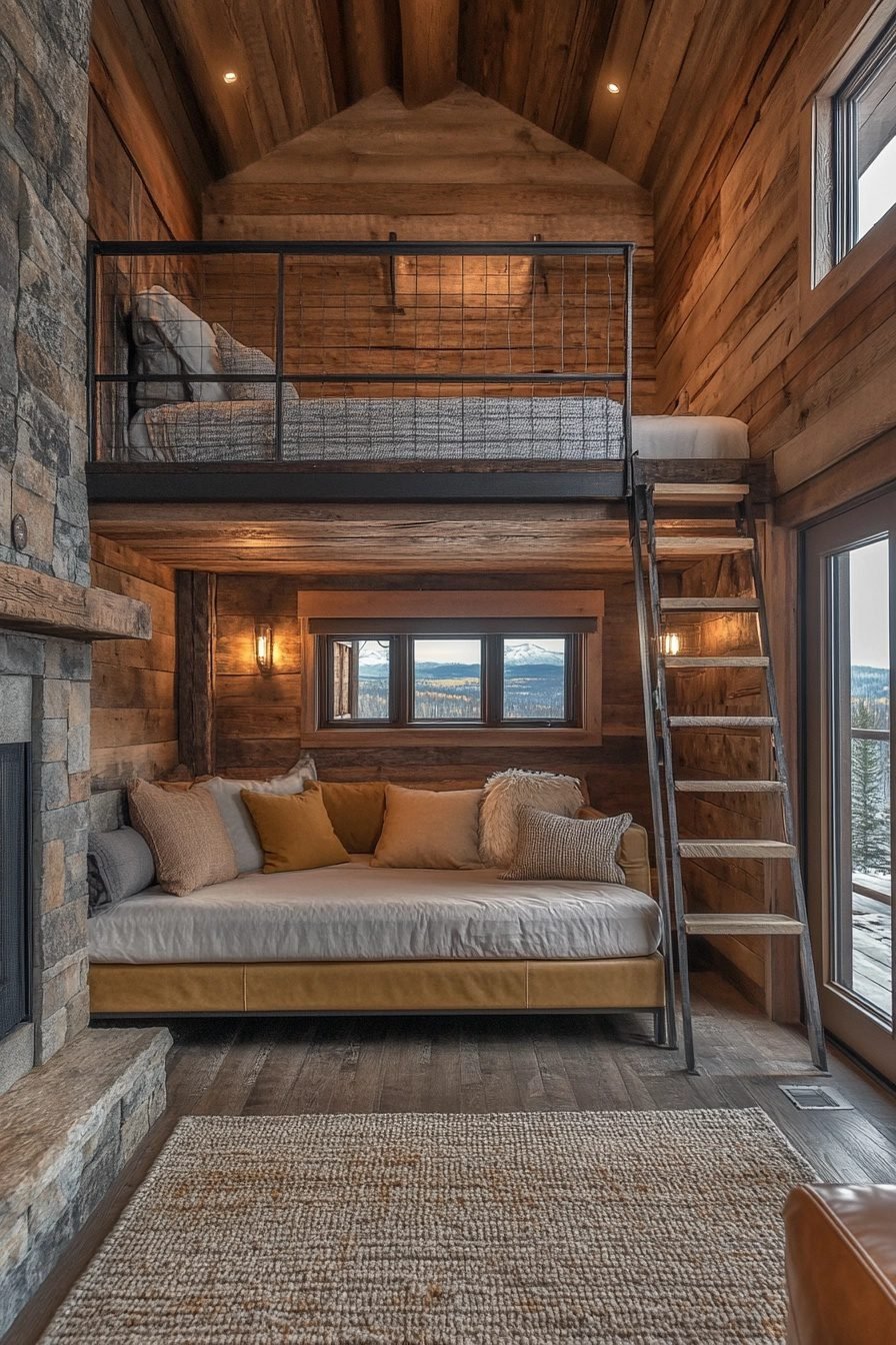 29 Small Cabin Interior With Loft Ideas For Smart Space-Saving ...