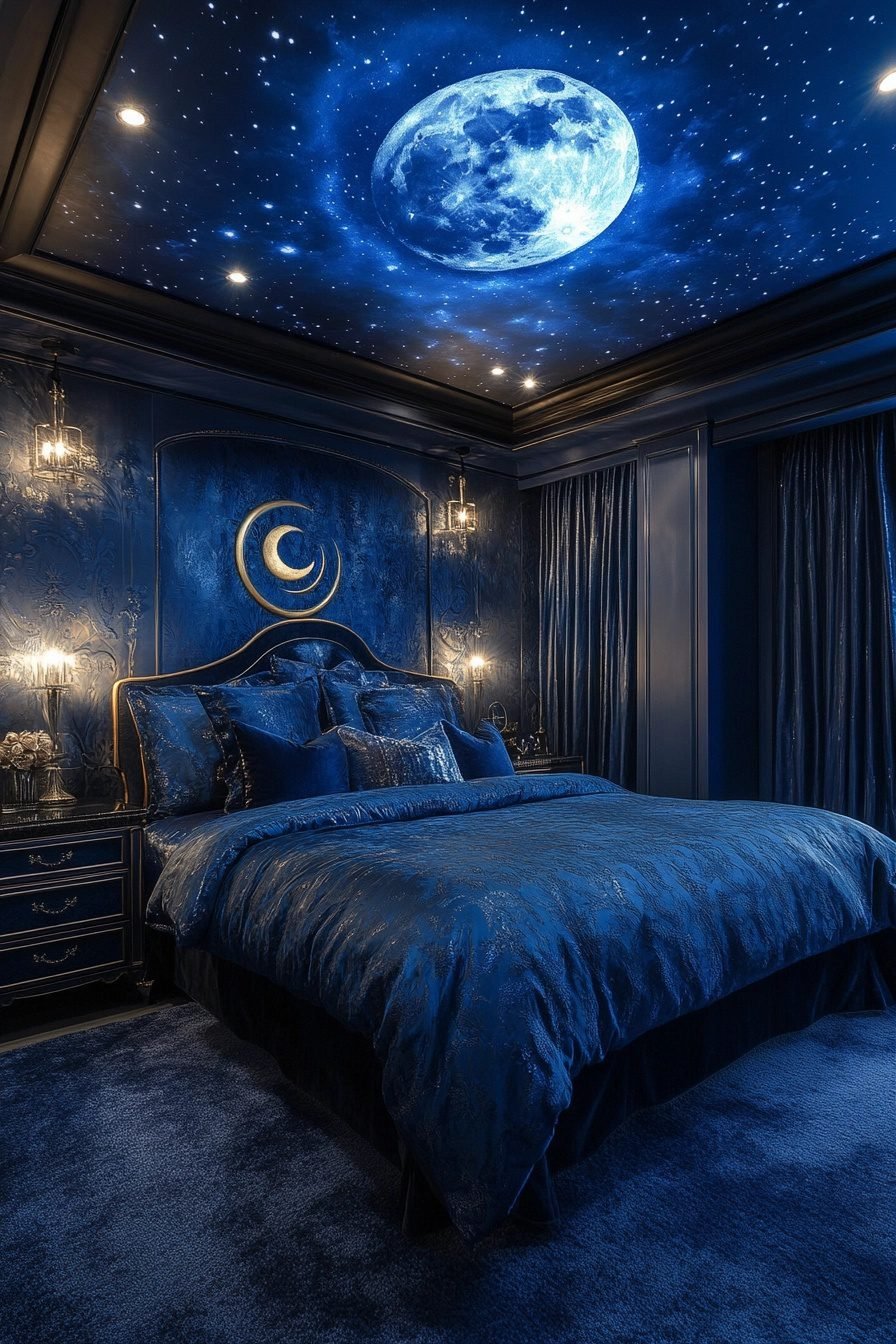 29 Blue Fantasy Bedroom Ideas That Will Turn Your Room Into A ...
