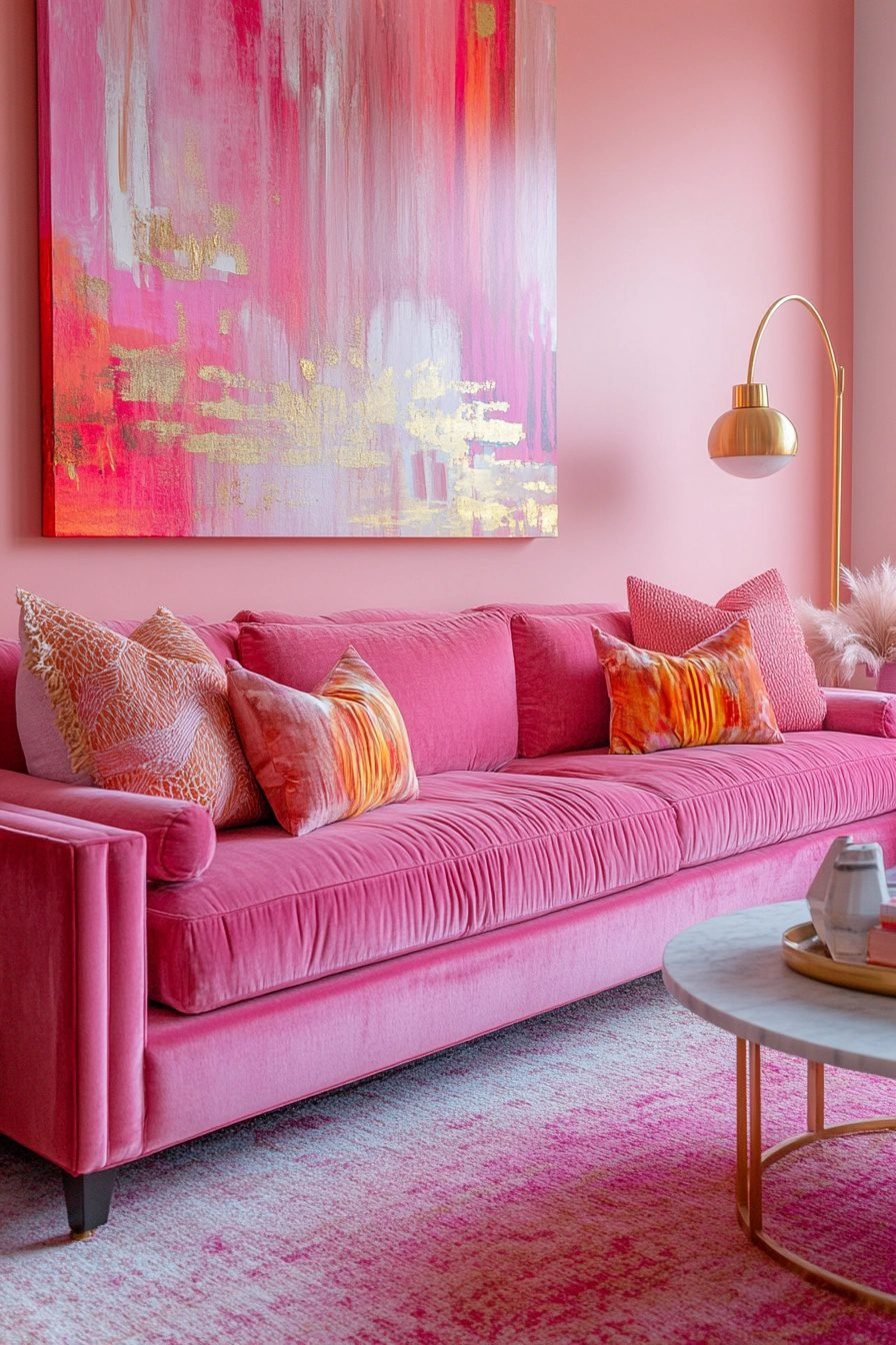 29 Pink Living Room Ideas For A Soft And Feminine Touch - Courtneys World